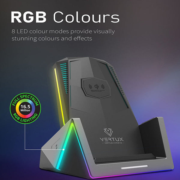 Vertux VertuCharge-Qi 15W Pro-Gaming Wireless Charging Station - Best ...