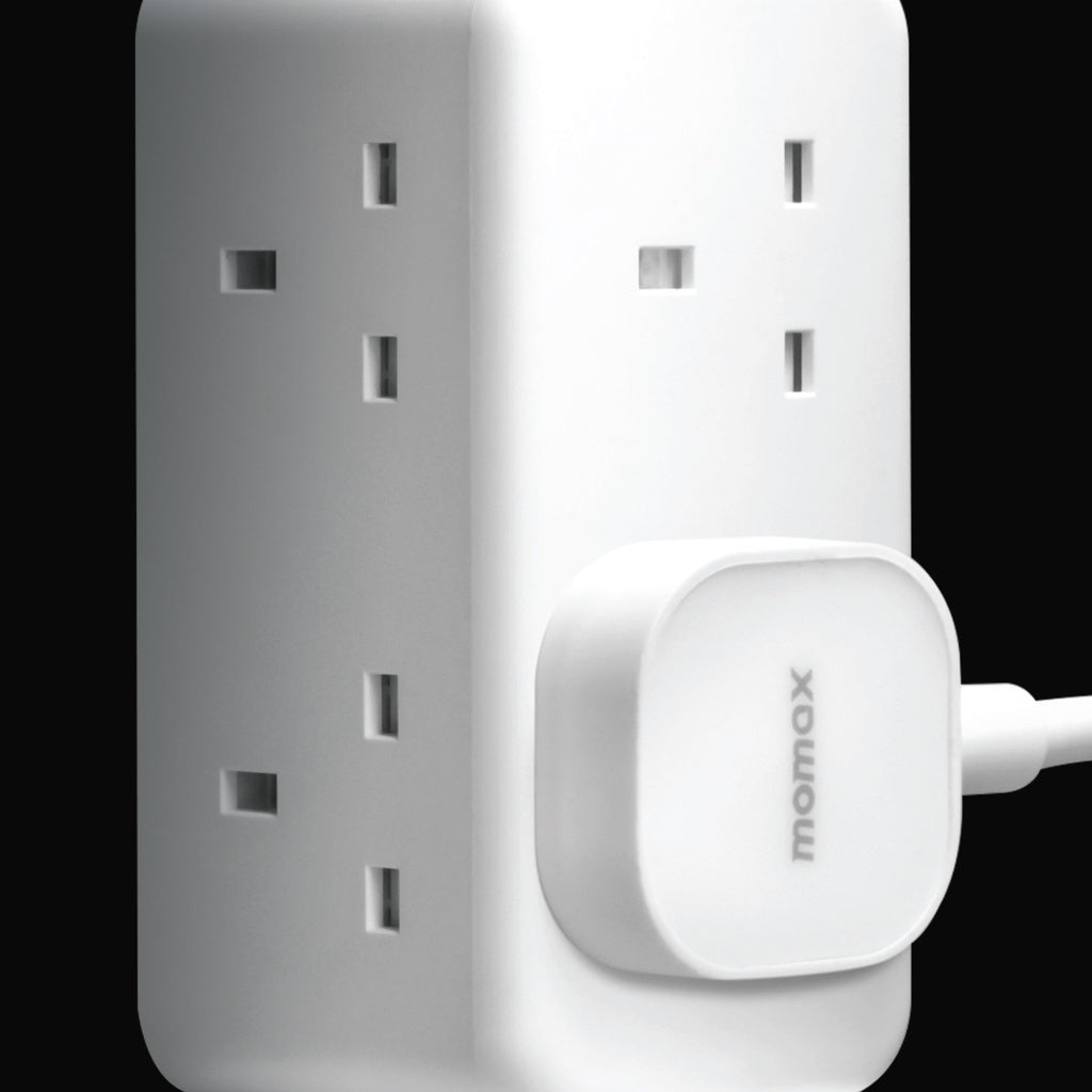 MOMAX 1-CHARGE 70W WORK FLOW 6-OUTLET DIGITAL DISPLAY POWER TOWER WITH ...