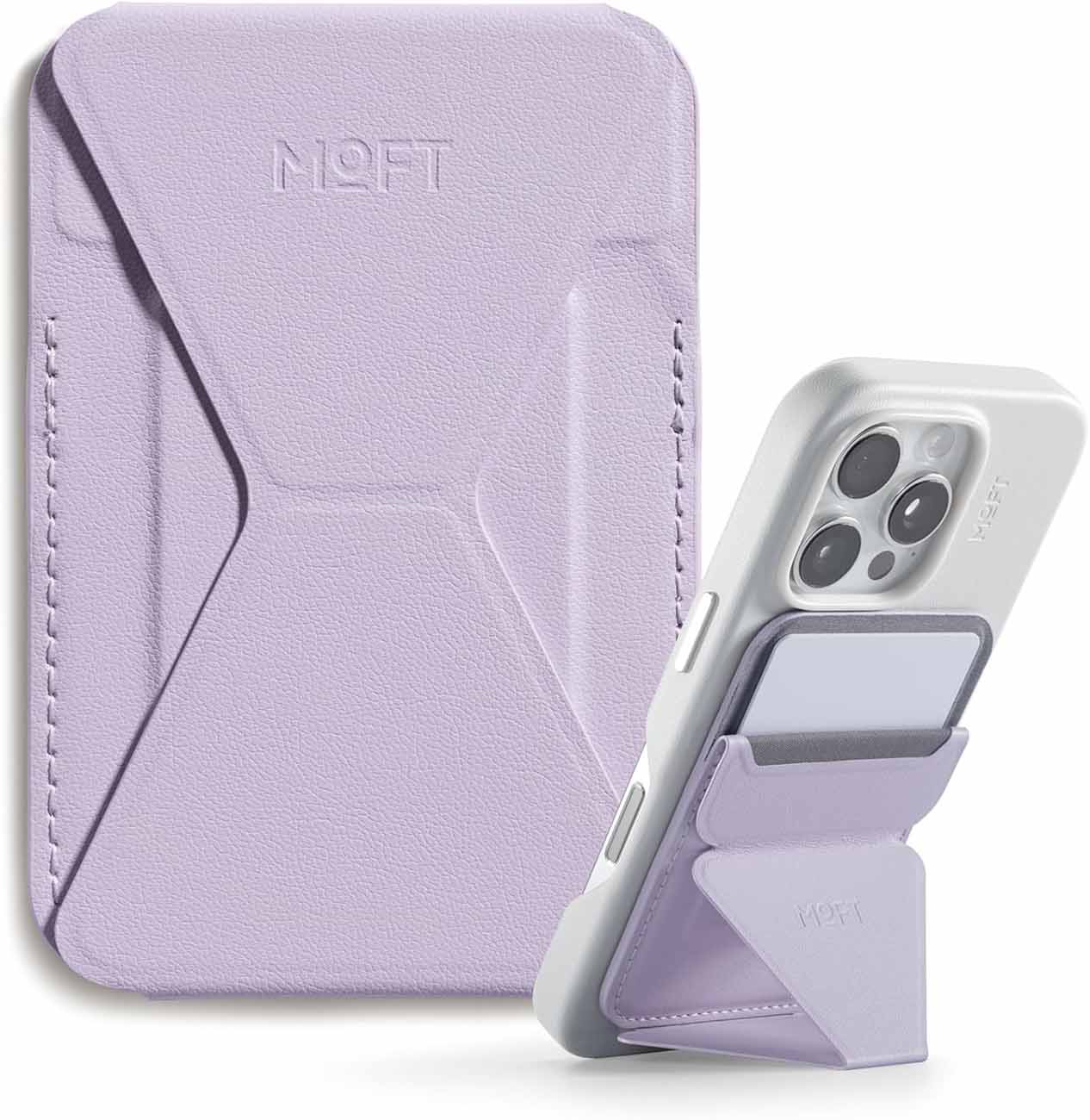 MOFT Snap-On iPhone Stand & Wallet - Peony（MOVAS) | Best Buy Tech - Qatar